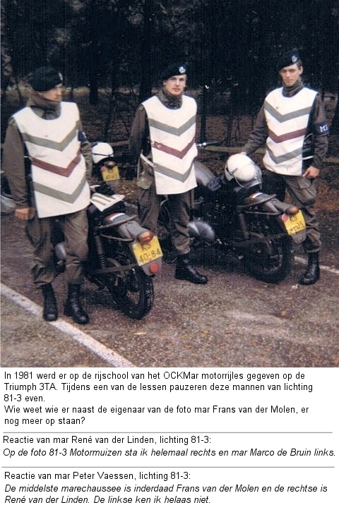Marechausseenostalgie :: Fotoalbum - Foto: 81-3 Motormuizen